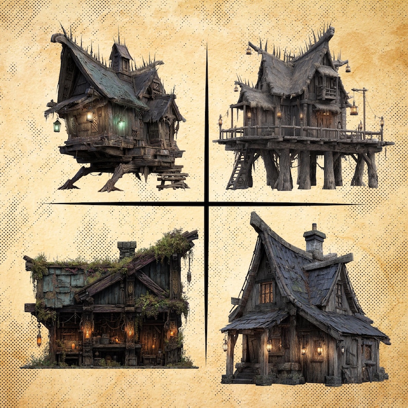Witch Huts – 24 Enchanted Fantasy Cottages for TTRPG & RPG Worlds ...