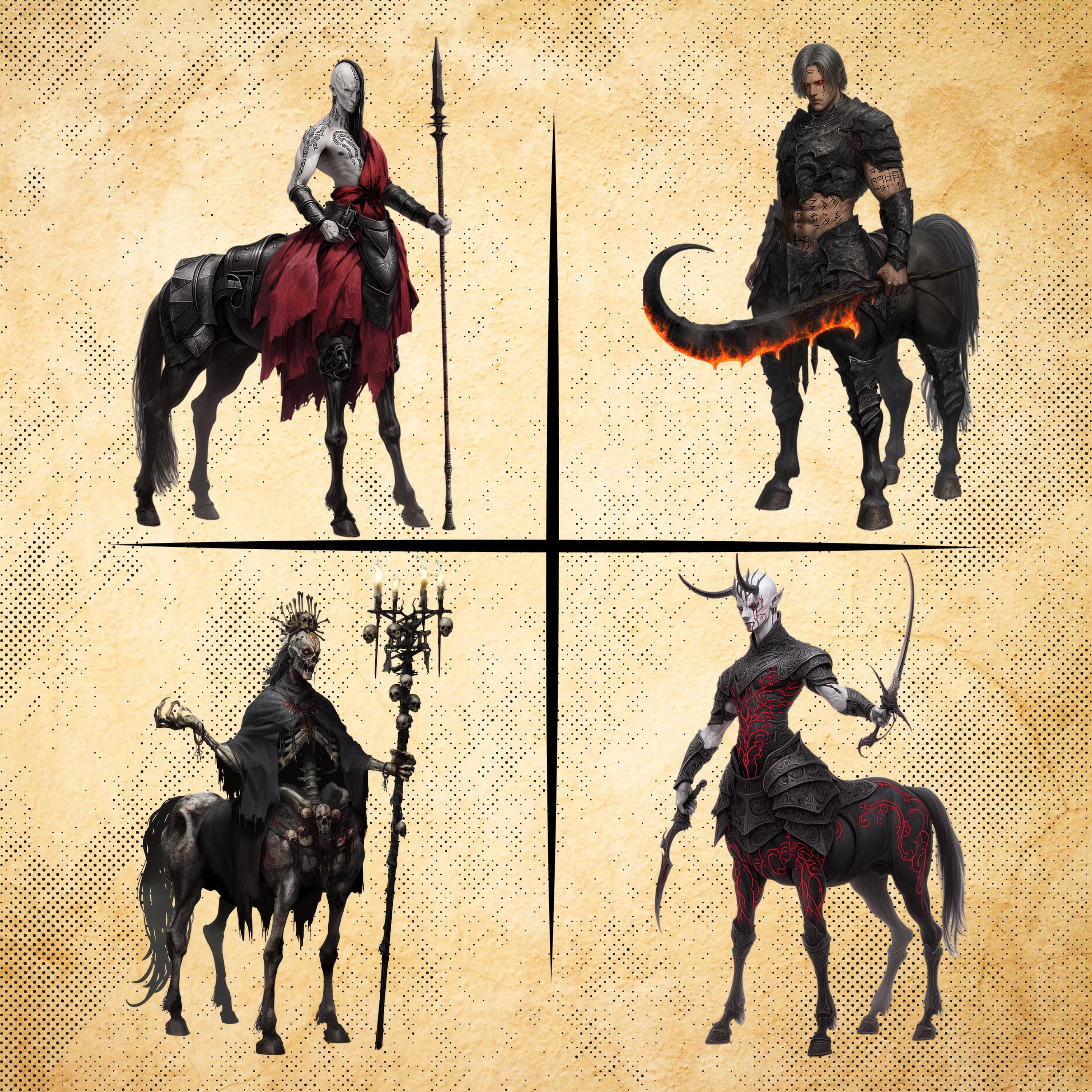 Centaur Warriors – Proud Guardians of the Wild, Fantasy Cliparts ...