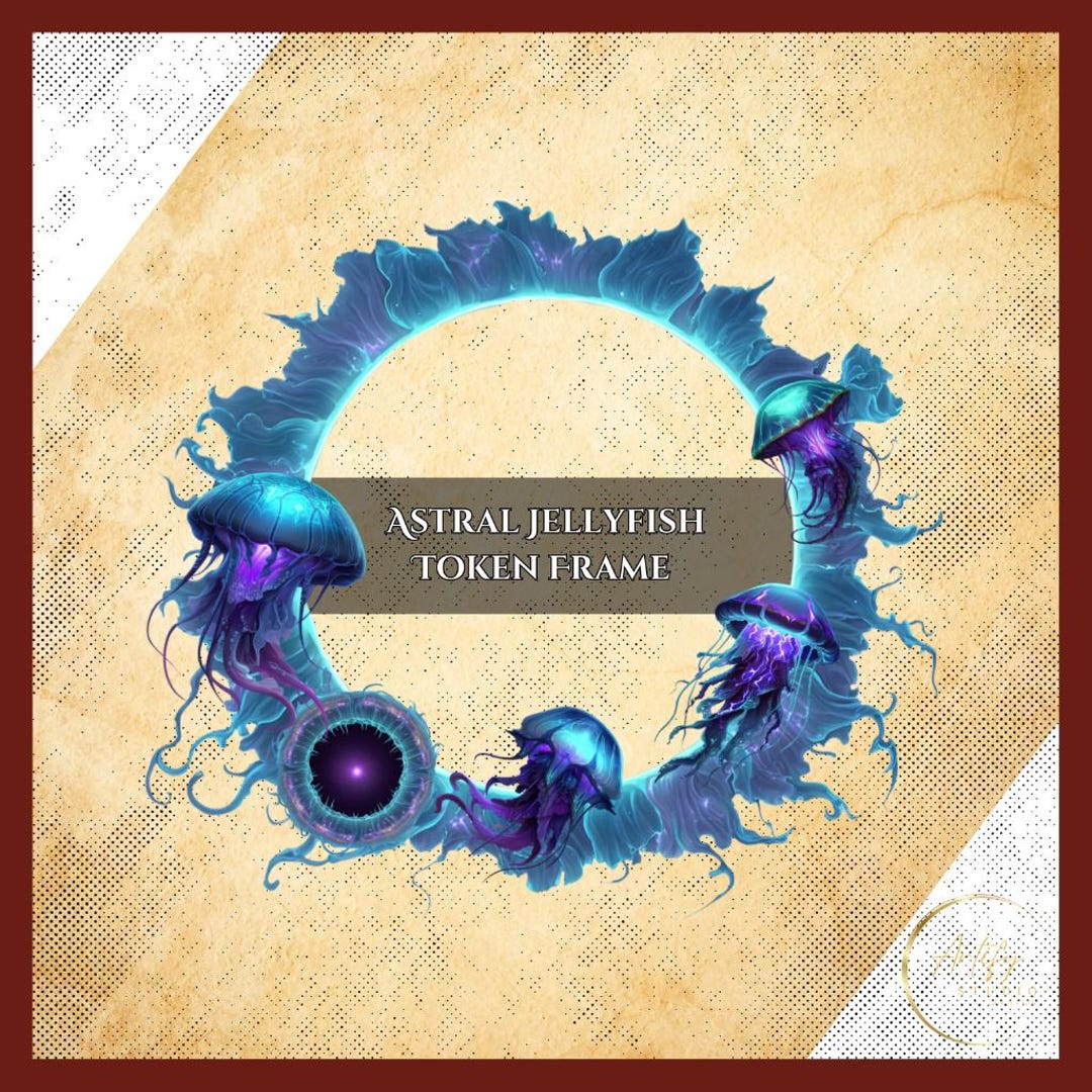Astral Jellyfish Token Frame – Digital Border for Dnd or Anything Game ...