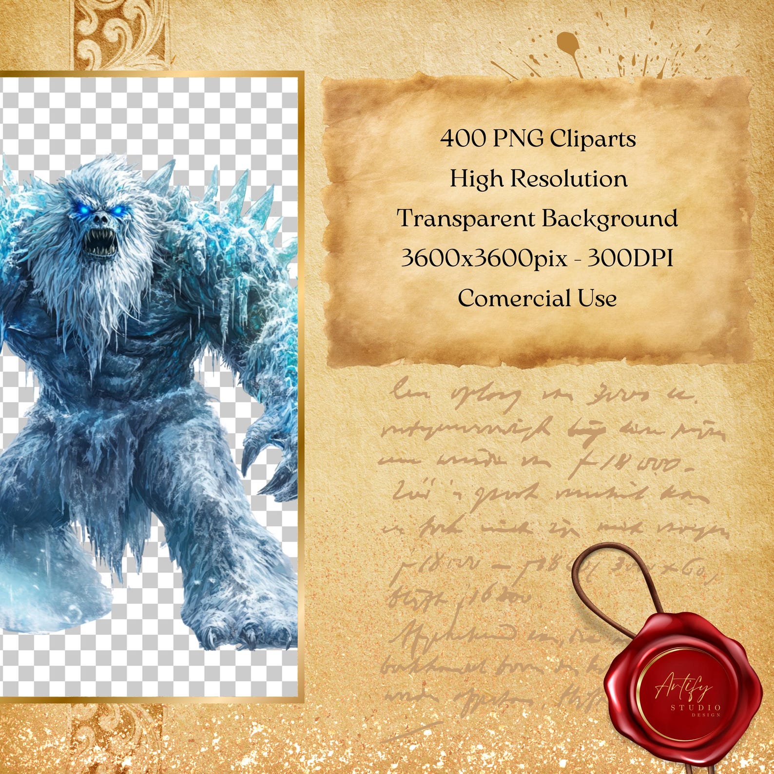 RPG Enemy Big Bundle – 20 Clip Art Packs , 400 Pngs for Your Fantasy ...