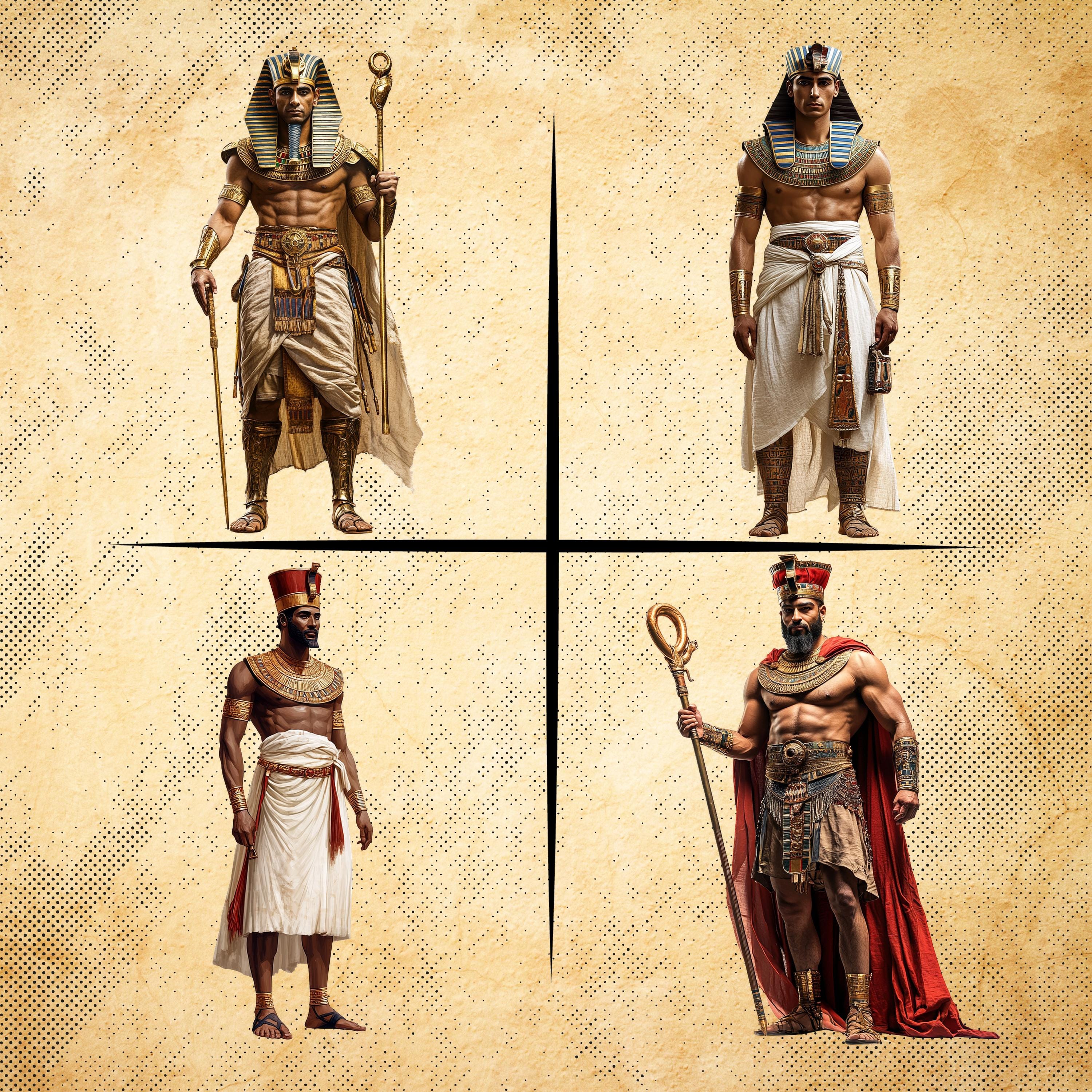 Egyptian Pharaohs – Rulers of Ancient Egypt , Historical Cliparts ...