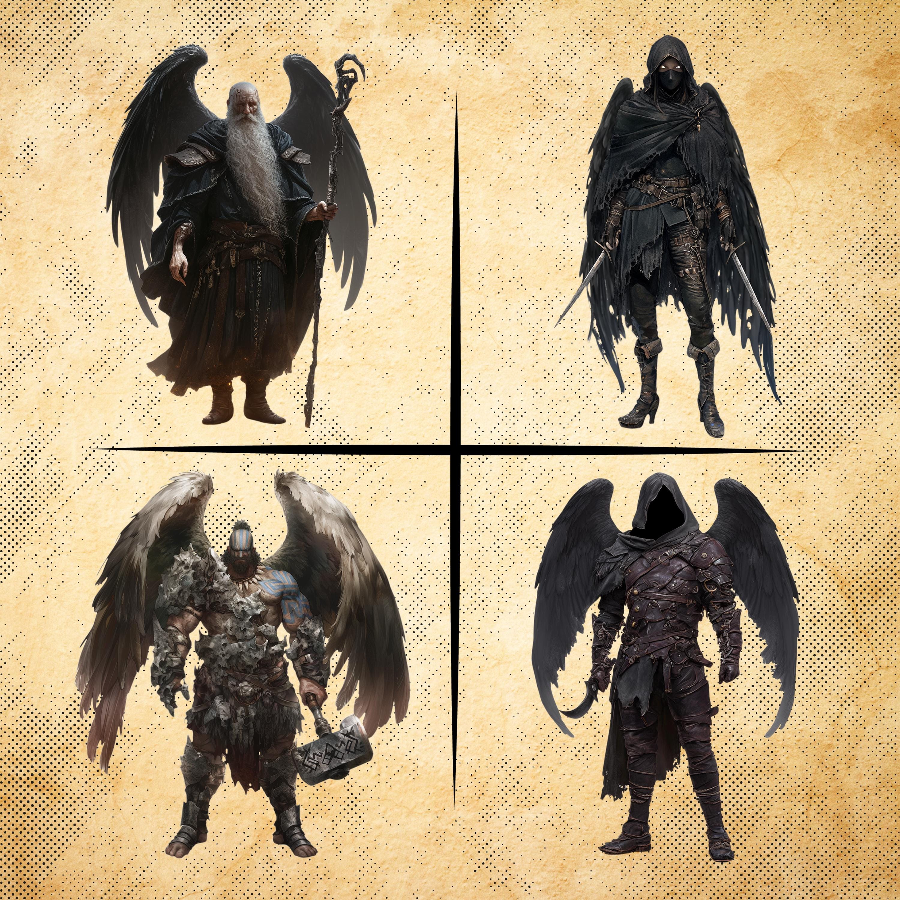 Dark Angels – 20 Mysterious and Powerful Celestial Warriors , TTRPG ...