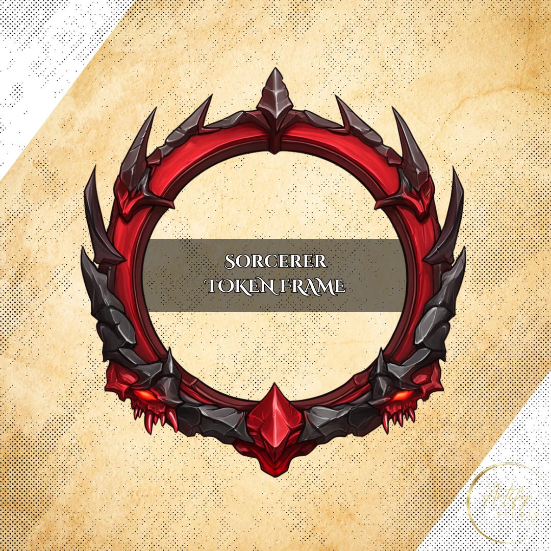 Sorcerer Game Token Border – Digital Border for Dnd or Anything Game ...