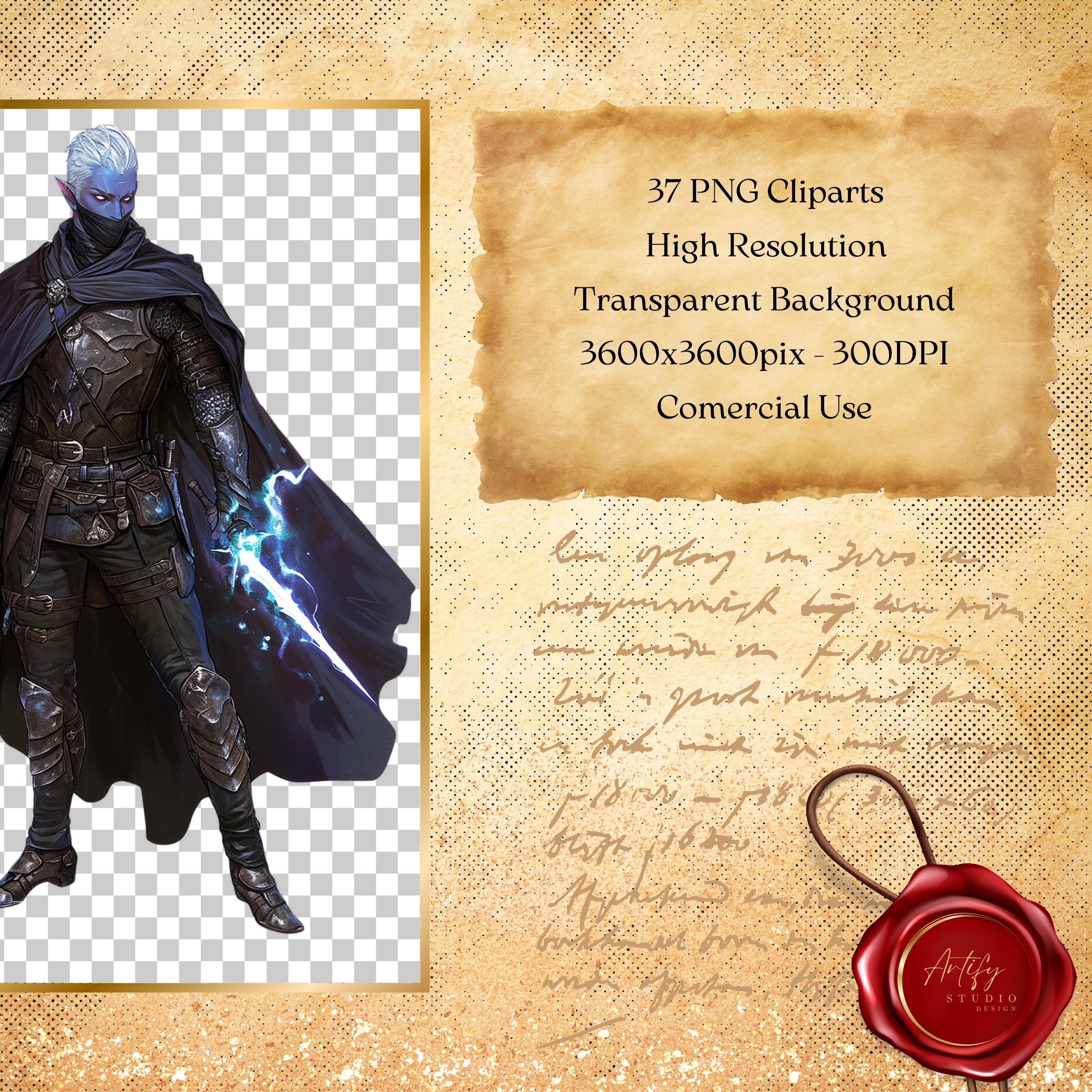 Drow Assassins – Silent Killers From the Shadows, Fantasy Cliparts ...