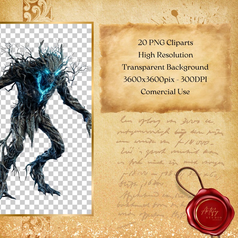 Fantasy Dryads Clipart – 20 Evil and Deceptive Forest Spirits for RPG ...