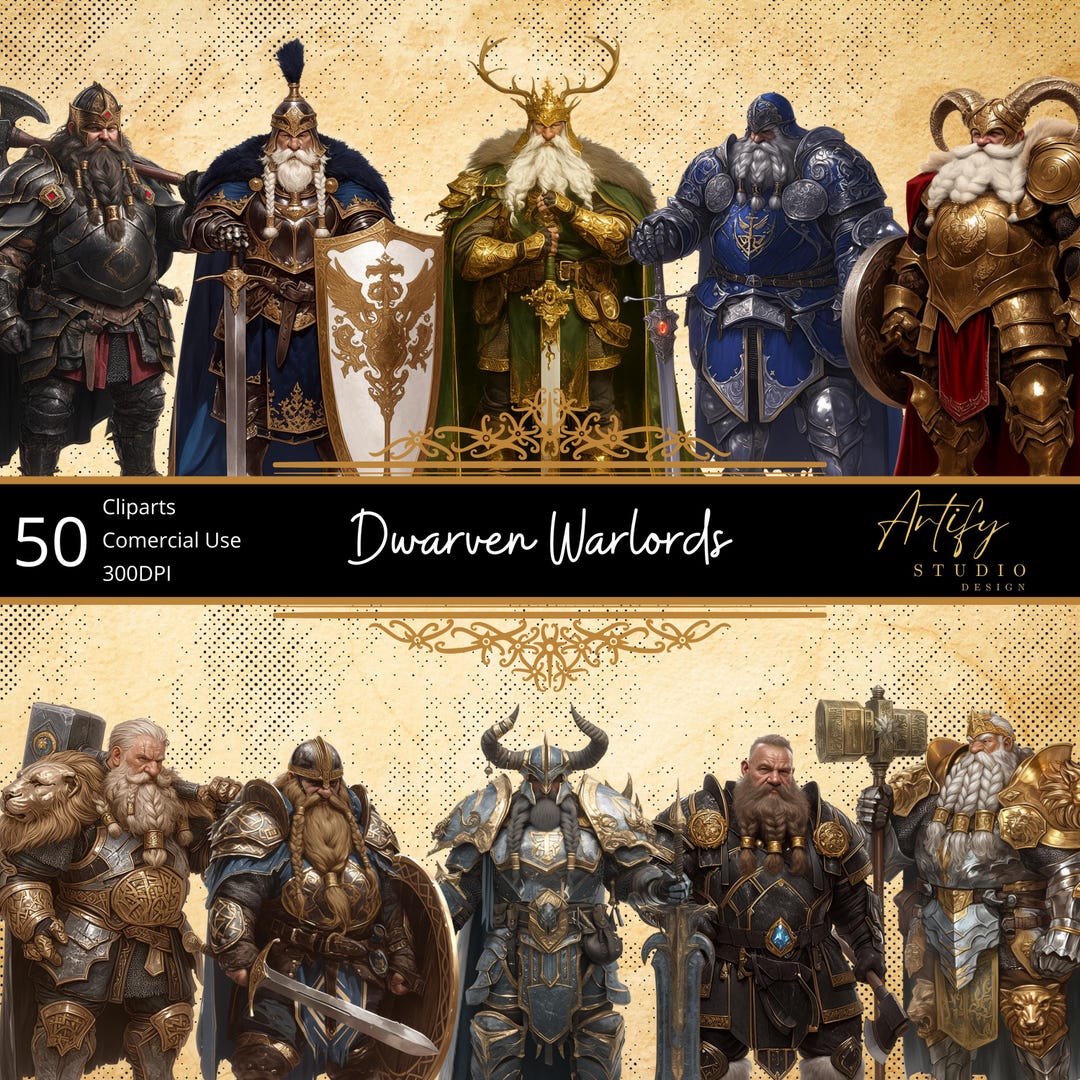 Dwarven Warlords – 50 Mighty Dwarven Commanders for TTRPG and Fantasy ...