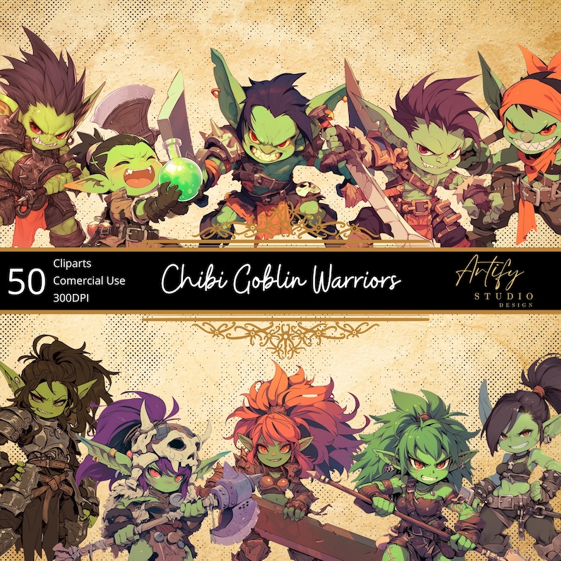 Chibi Goblin Warriors – 50 Cute yet Fierce Battle-ready Goblins ...