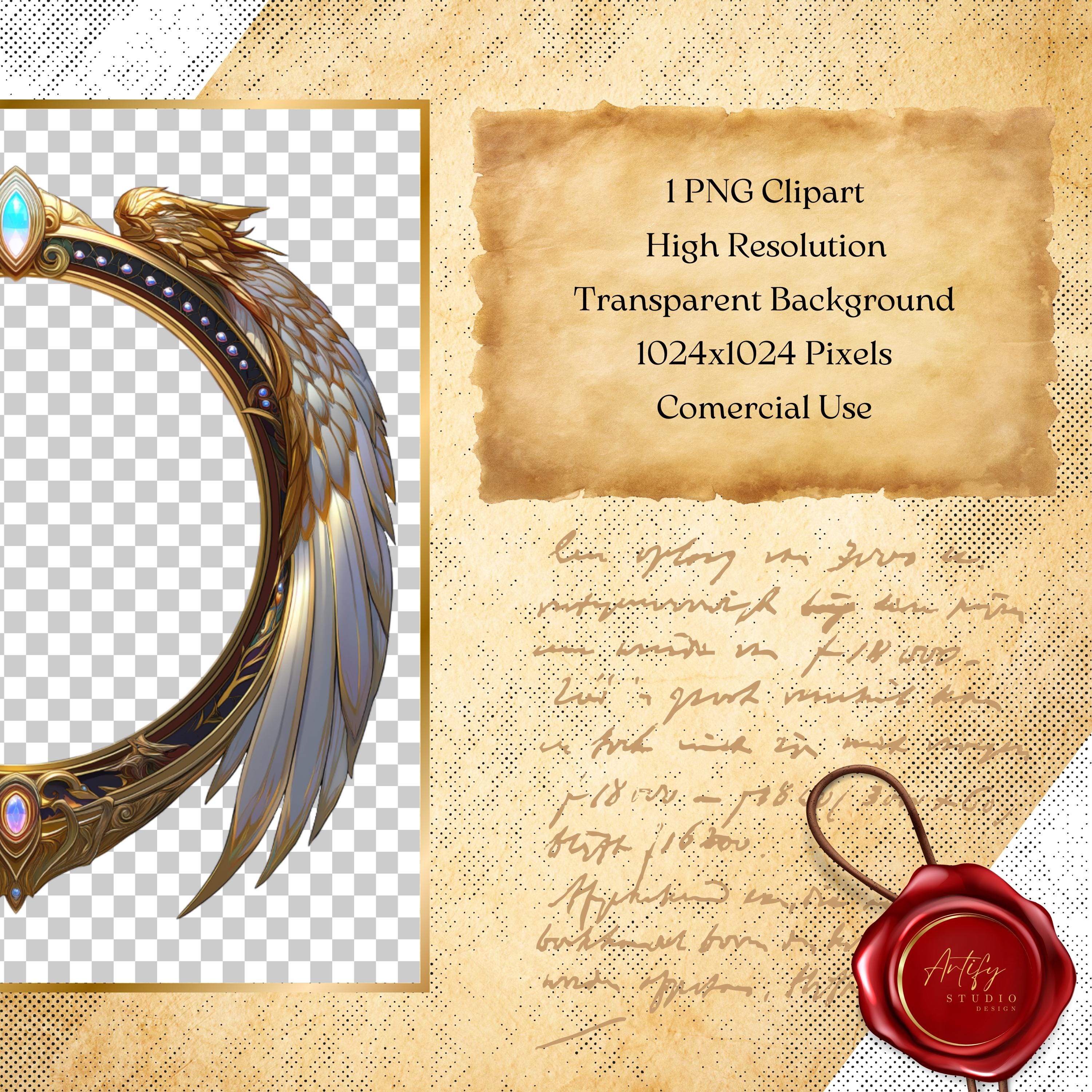 Angel Wings Token Frame – Digital Border for Dnd or Anything Game ...