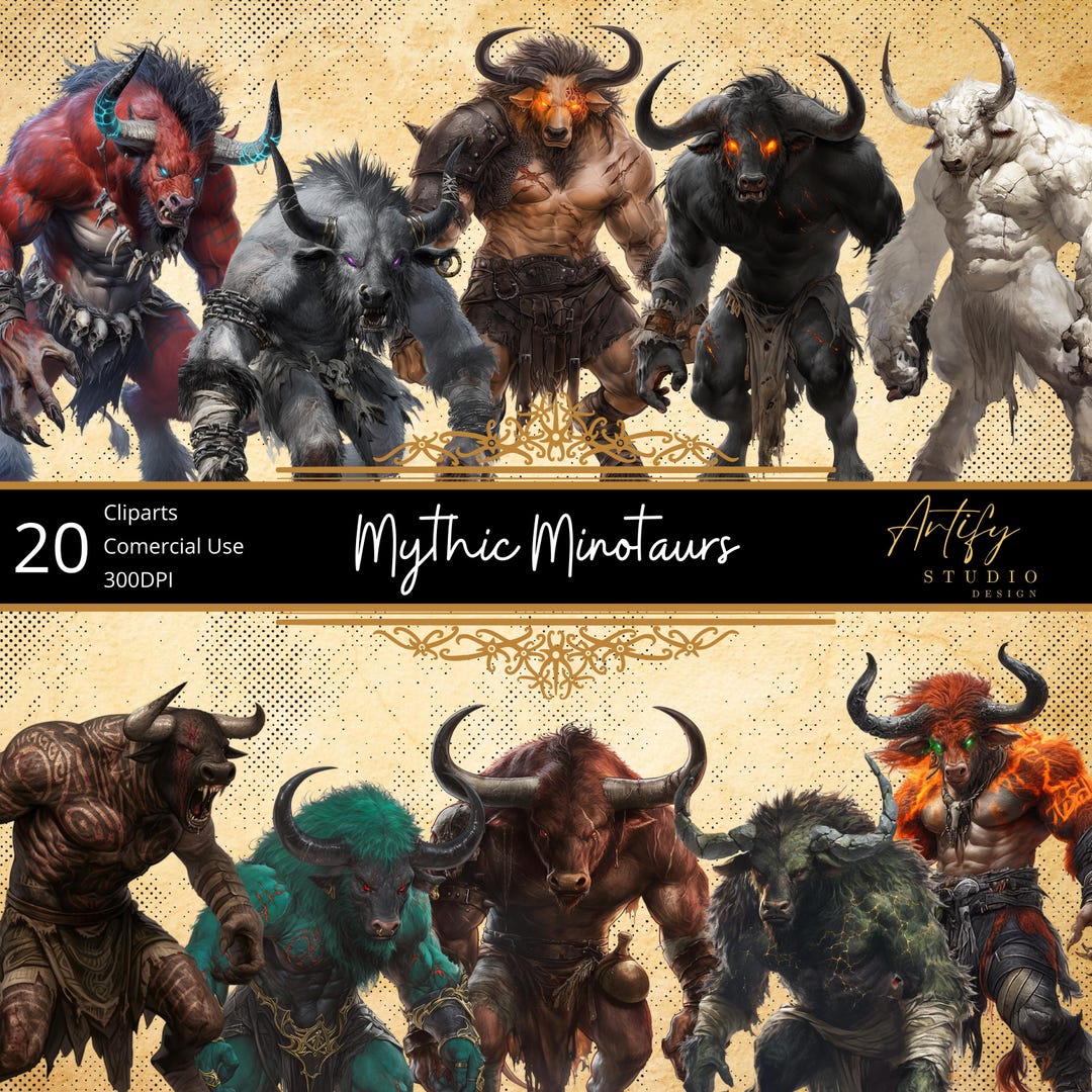 Mythic Minotaurs – Powerful Horned Beasts of the Labyrinth, Fantasy ...