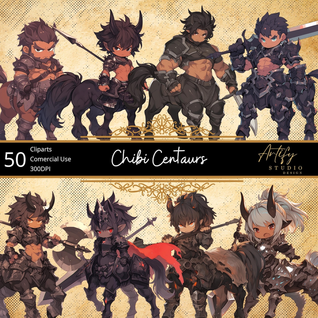 Chibi Centaur Warriors – 50 Adorable Battle-ready Fighters ...