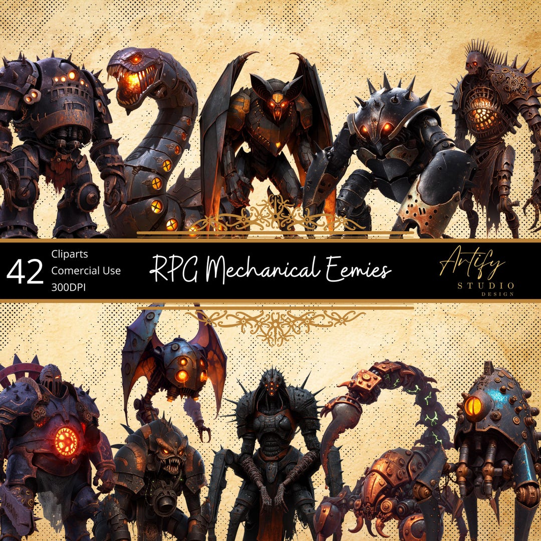 RPG Mechanical Enemies – 42 Mechanical Foes for TTRPG & Dnd Adventures ...