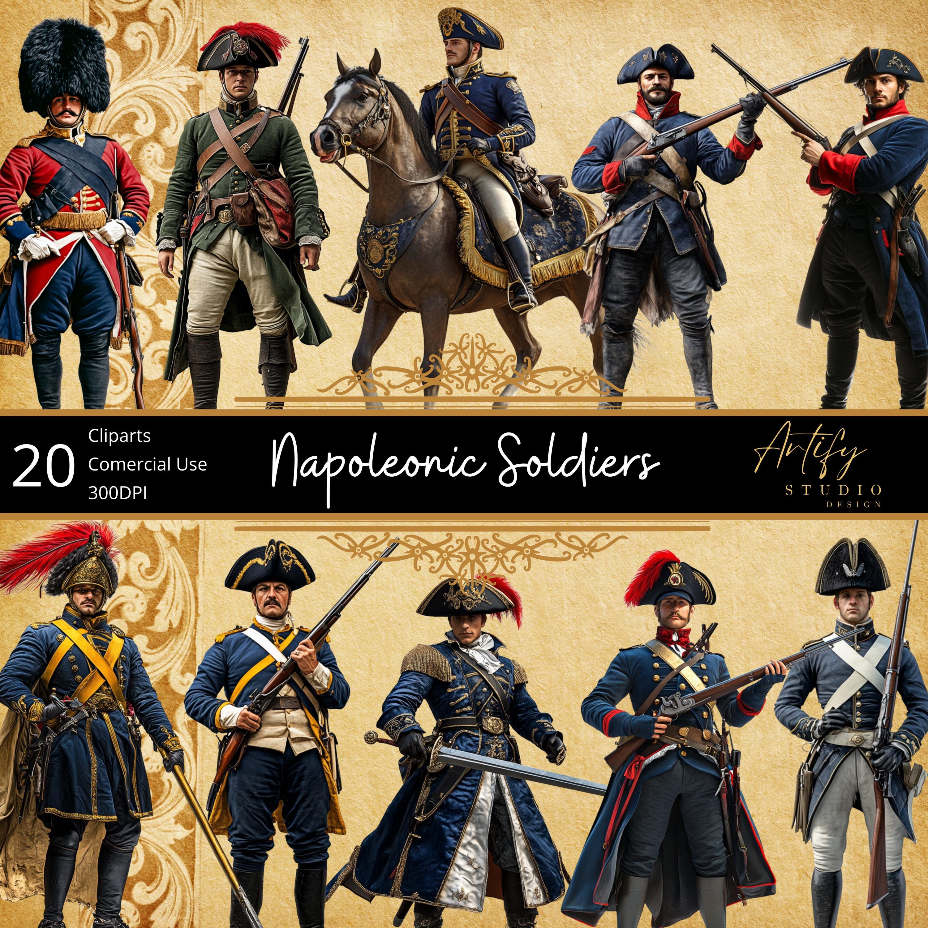 Napoleonic Soldiers Clipart – 20 Transparent Background PNG ...