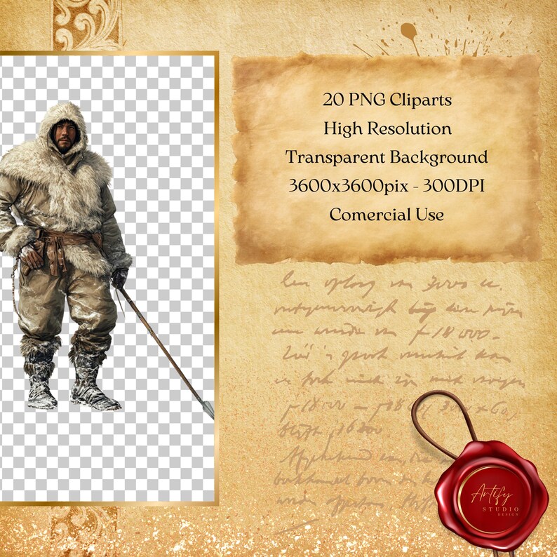 Inuit People Clipart – Traditional and Cultural Illustrations of the ...