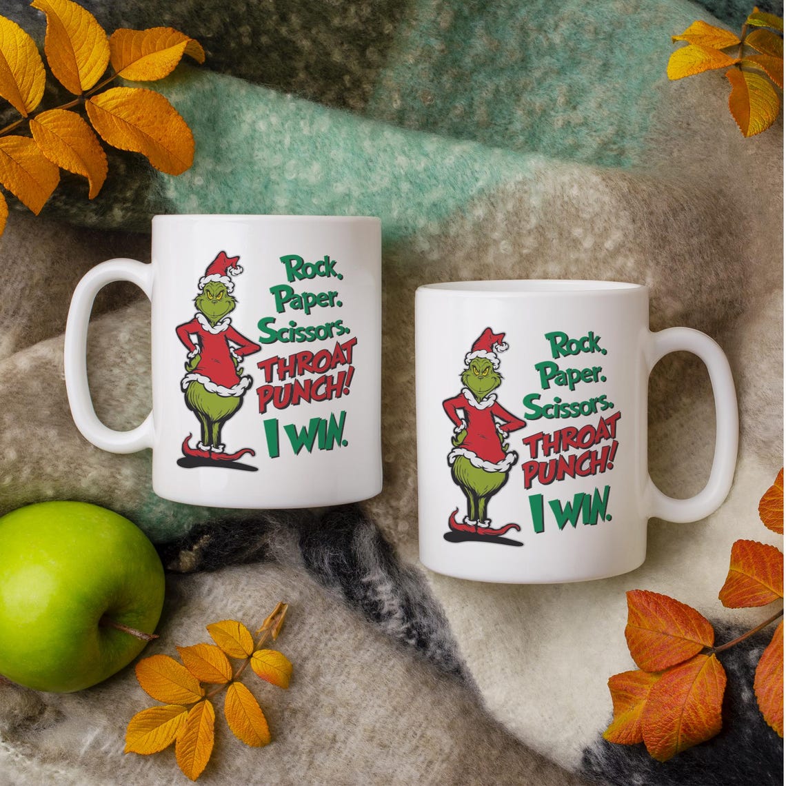 Rock Paper Scissors Mug, Christmas Gift, Movie Mug, Holiday Mug, Coffee ...