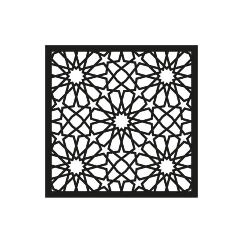 Arabic Panels Set, 30 Square Islamic Geometric Patterns, Arabic and ...