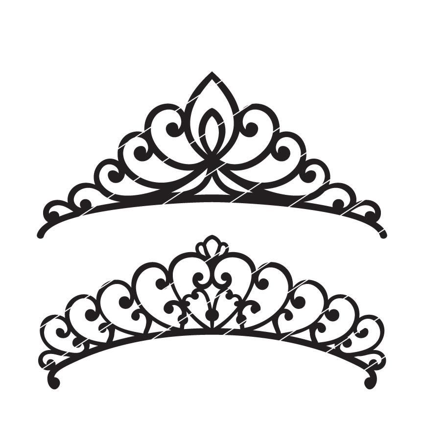 Princess Tiara SVG Bundle, 20 Crown Clipart Cut Files for Cricut ...