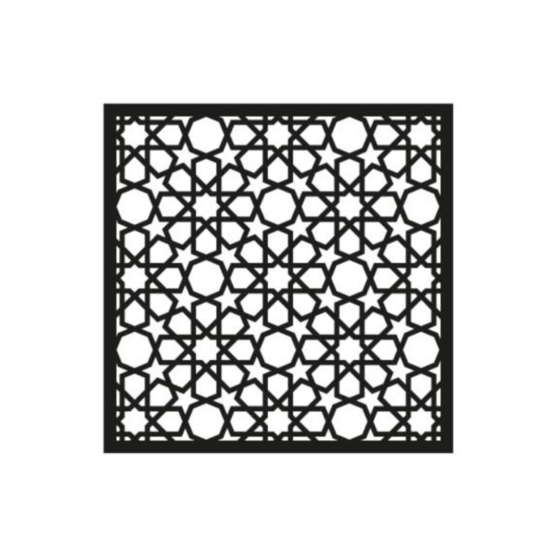 Arabic Panels Set, 30 Square Islamic Geometric Patterns, Arabic and ...