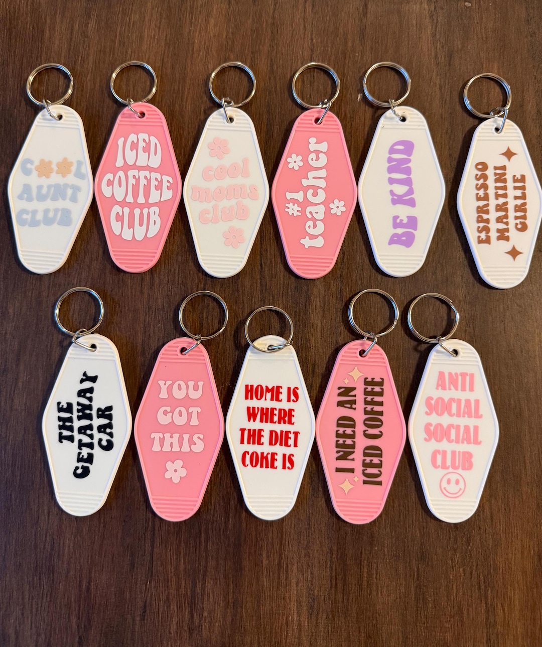 Cute Motel Keychain Custom Design and Personalized Permanent Vinyl | Pick Your Own Design ...