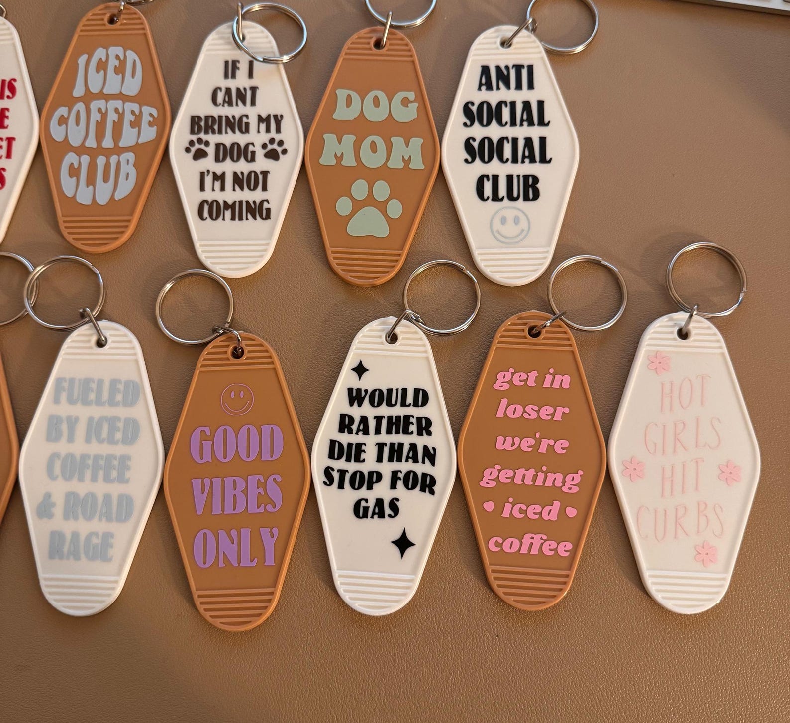 Cute Motel Keychain Custom Design and Personalized Permanent Vinyl ...