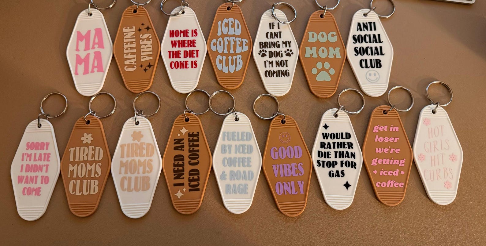 Cute Motel Keychain Custom Design and Personalized Permanent Vinyl ...