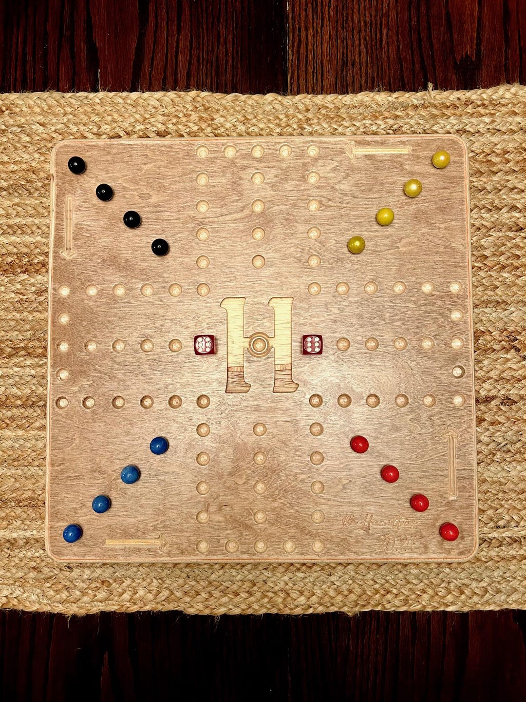 Personalized Wood Wahoo Board Game: Rustic Family Fun - Etsy