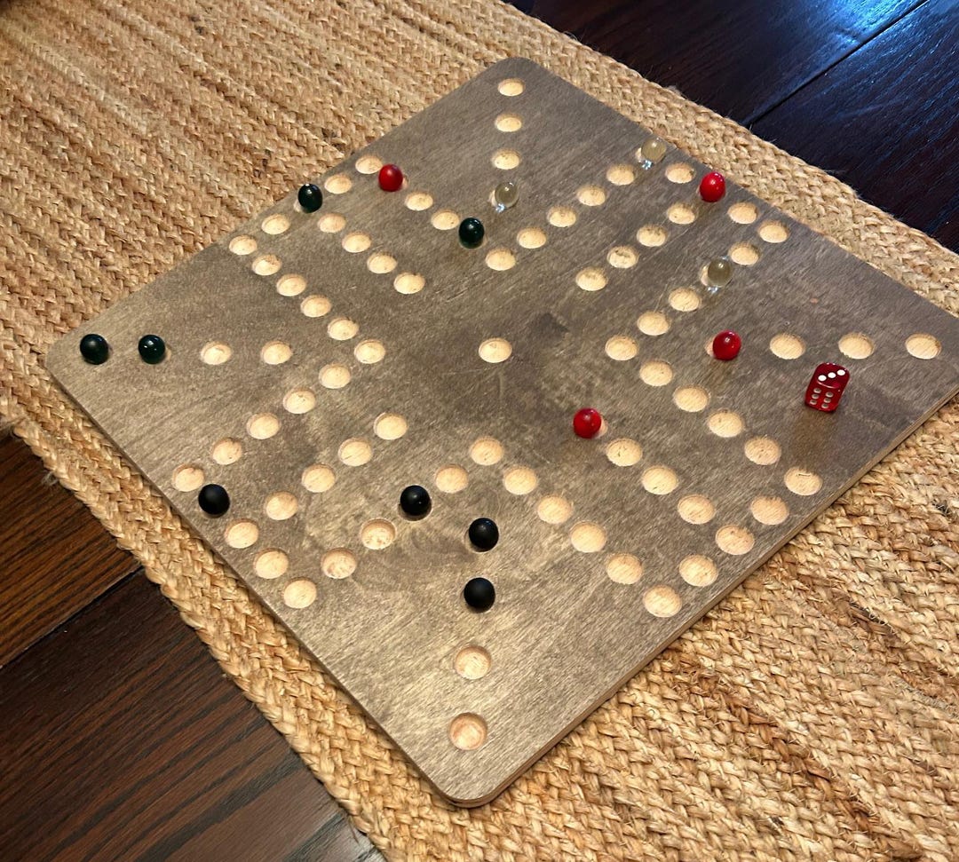 Real Wood WAHOO BOARD / Marble Game Board / Rustic Board Game / Family ...