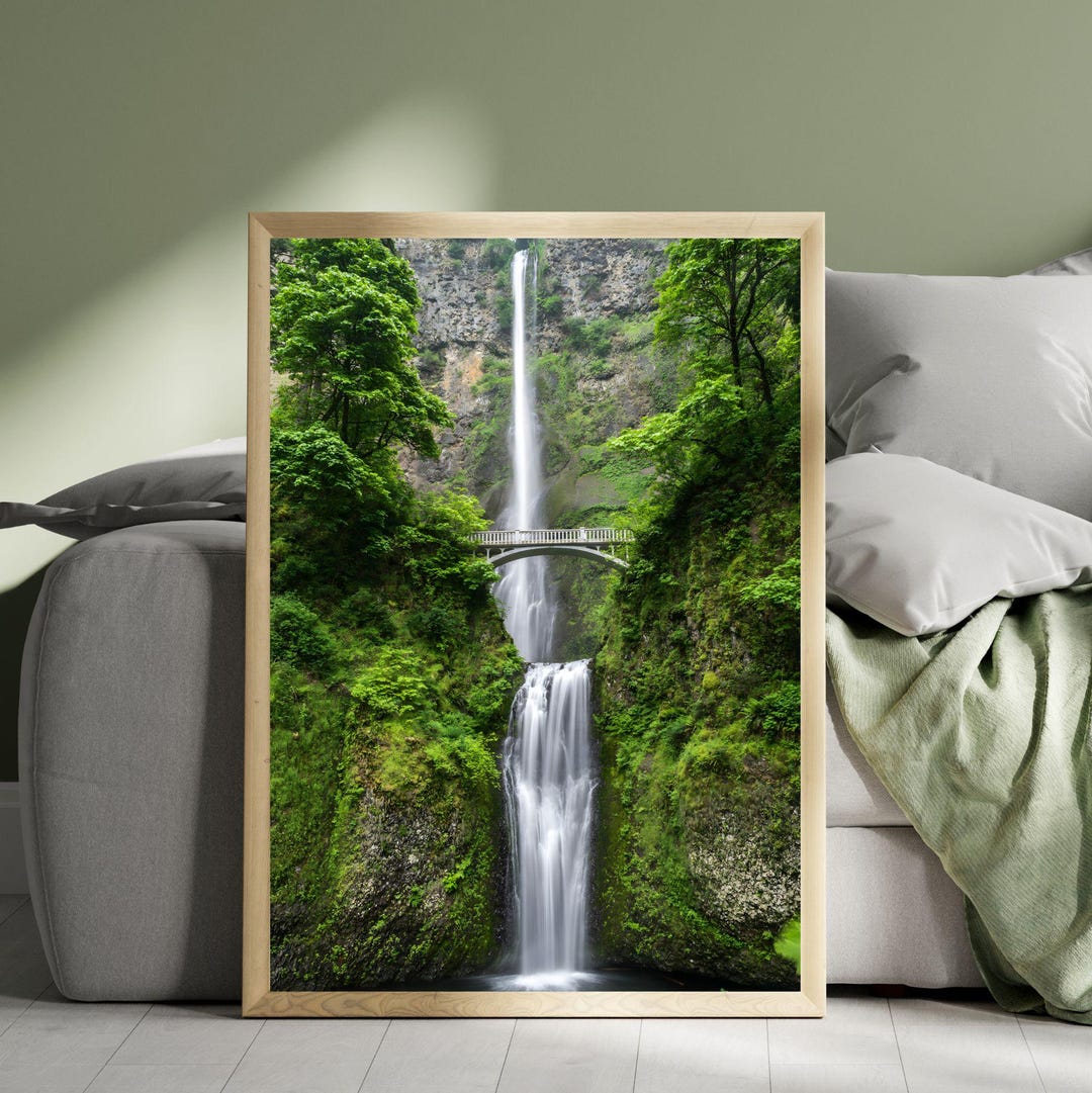 Waterfall Wall Art Print Nature Wall Art Scenic Wall Art Waterfall ...
