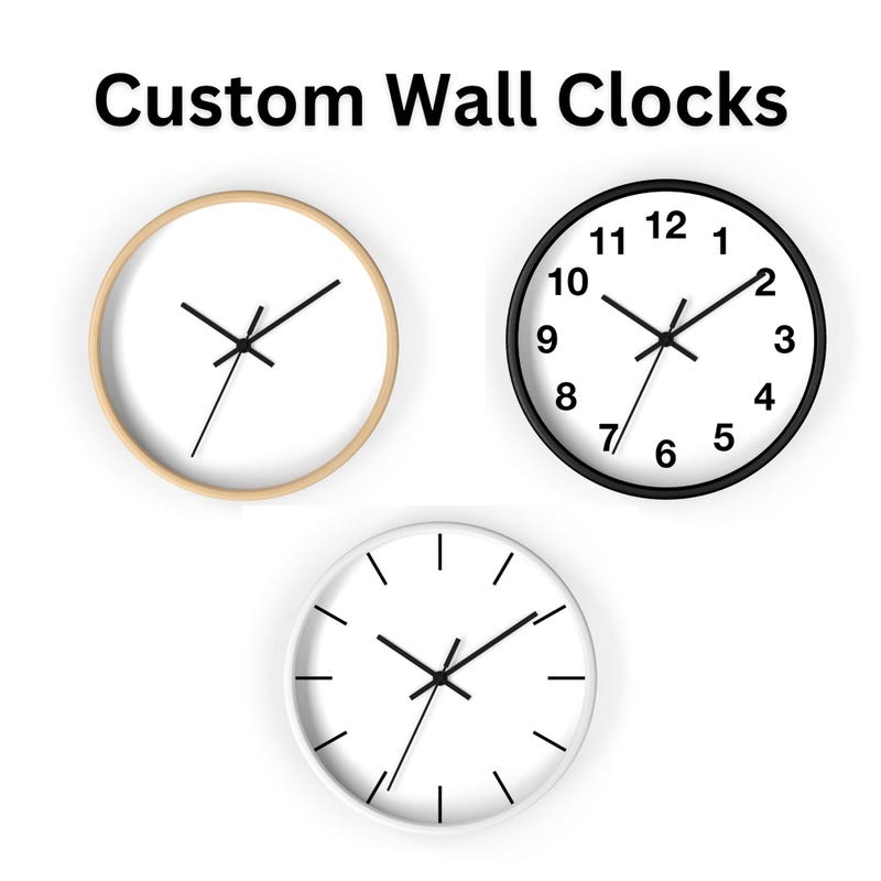 Custom Wall Clock - Etsy
