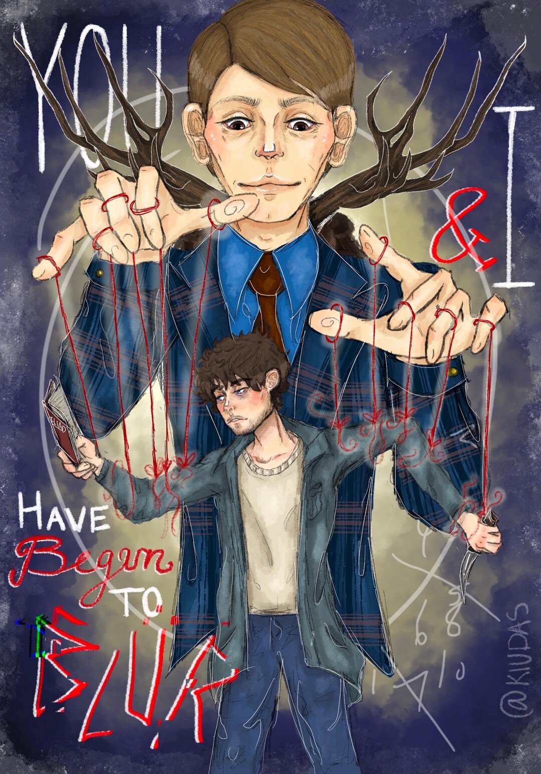 Hannibal and Will Original Art Print - Etsy