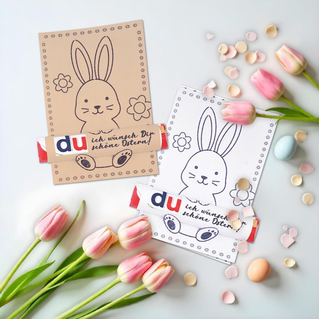 Duplo Banderole Print Template Easter Gift Guest Gift Decoration Table ...