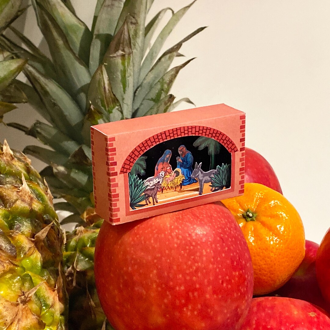 Printable Template Nativity Scene in Matchbox Format Gift Idea ...