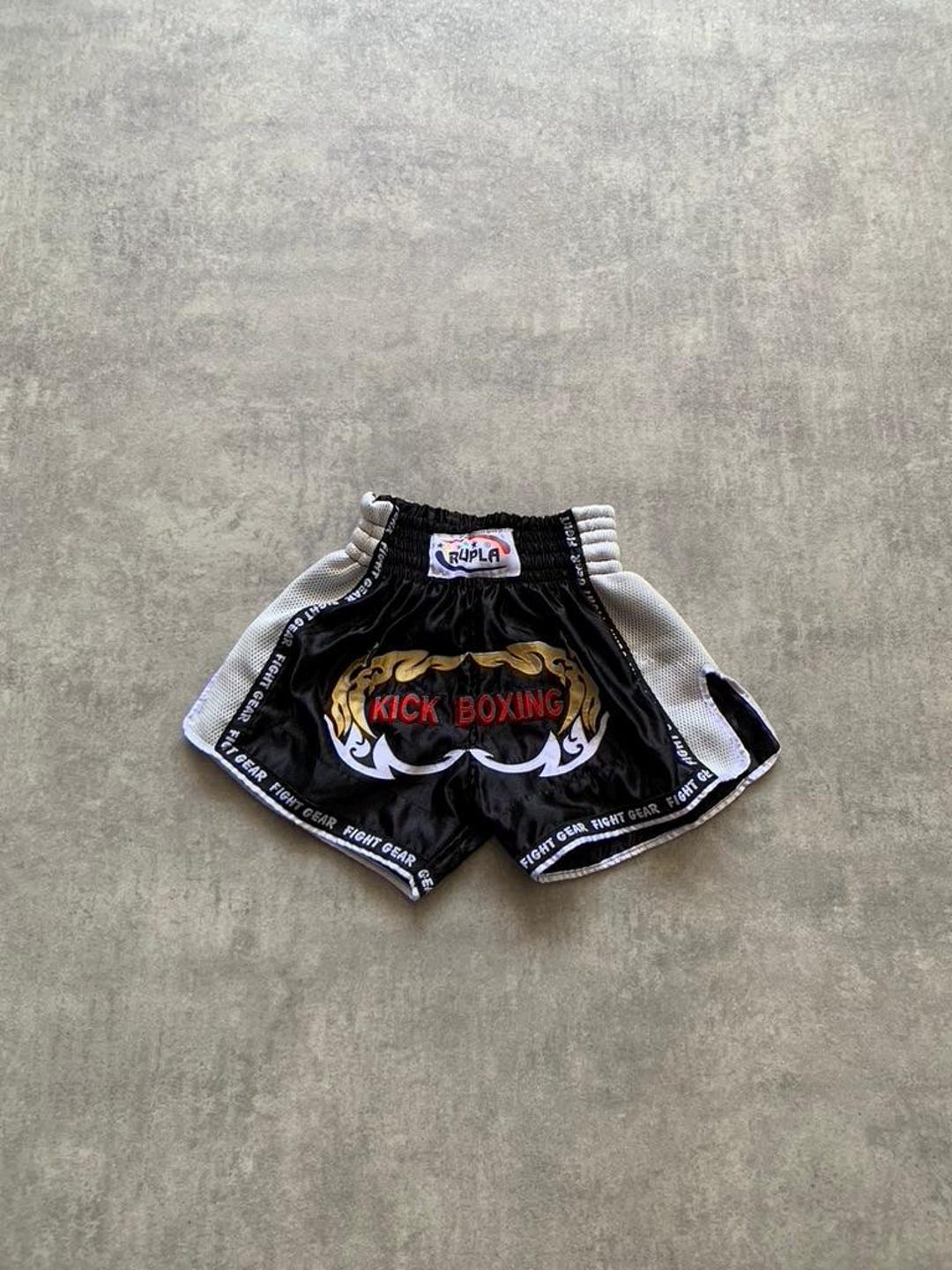 Rupla Kick Boxing Box Thai Mma Wwe Shorts Mens Size Like S Black ...