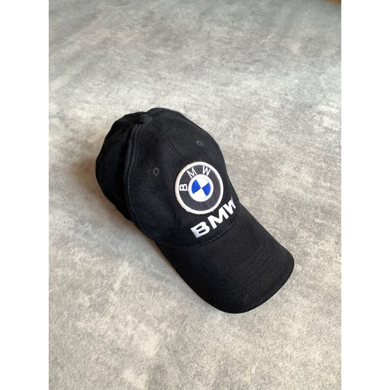 BMW Cap Racing Formula F1 Sportswear Unisex Black Center Logo 80s, Y2k ...