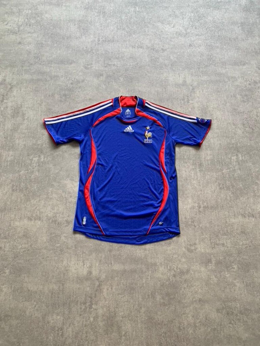 Adidas FFF France Football Soccer Jersey T-shirt Mens Size S Blue - Etsy