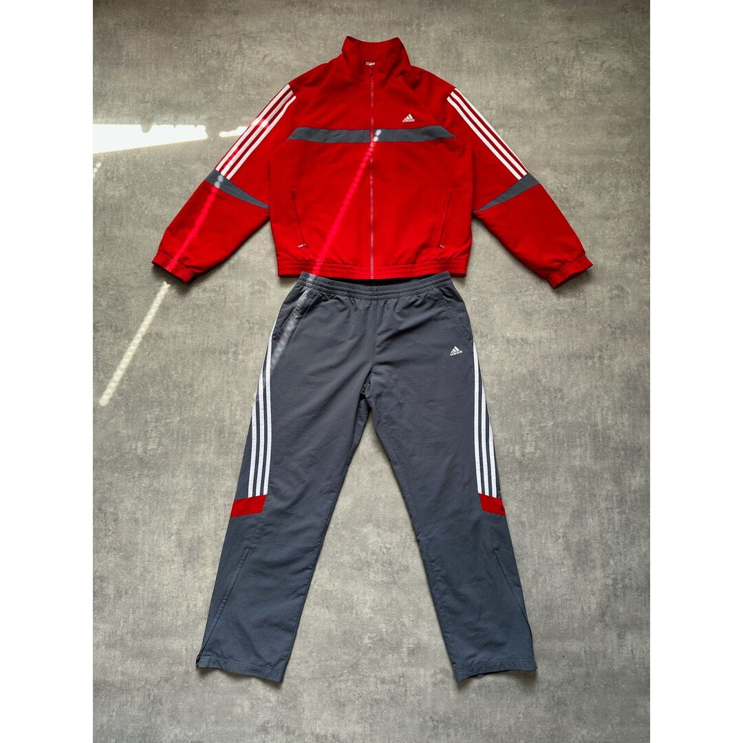 Vintage Adidas Zip Light Track Set Jacket Track Pant Windstopper ...