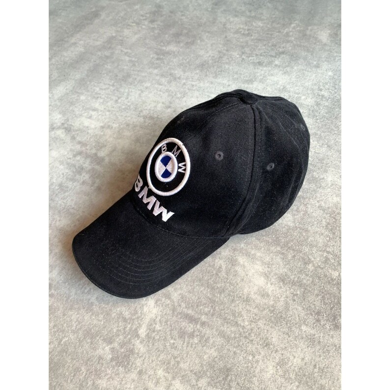BMW Cap Racing Formula F1 Sportswear Unisex Black Center Logo 80s, Y2k ...
