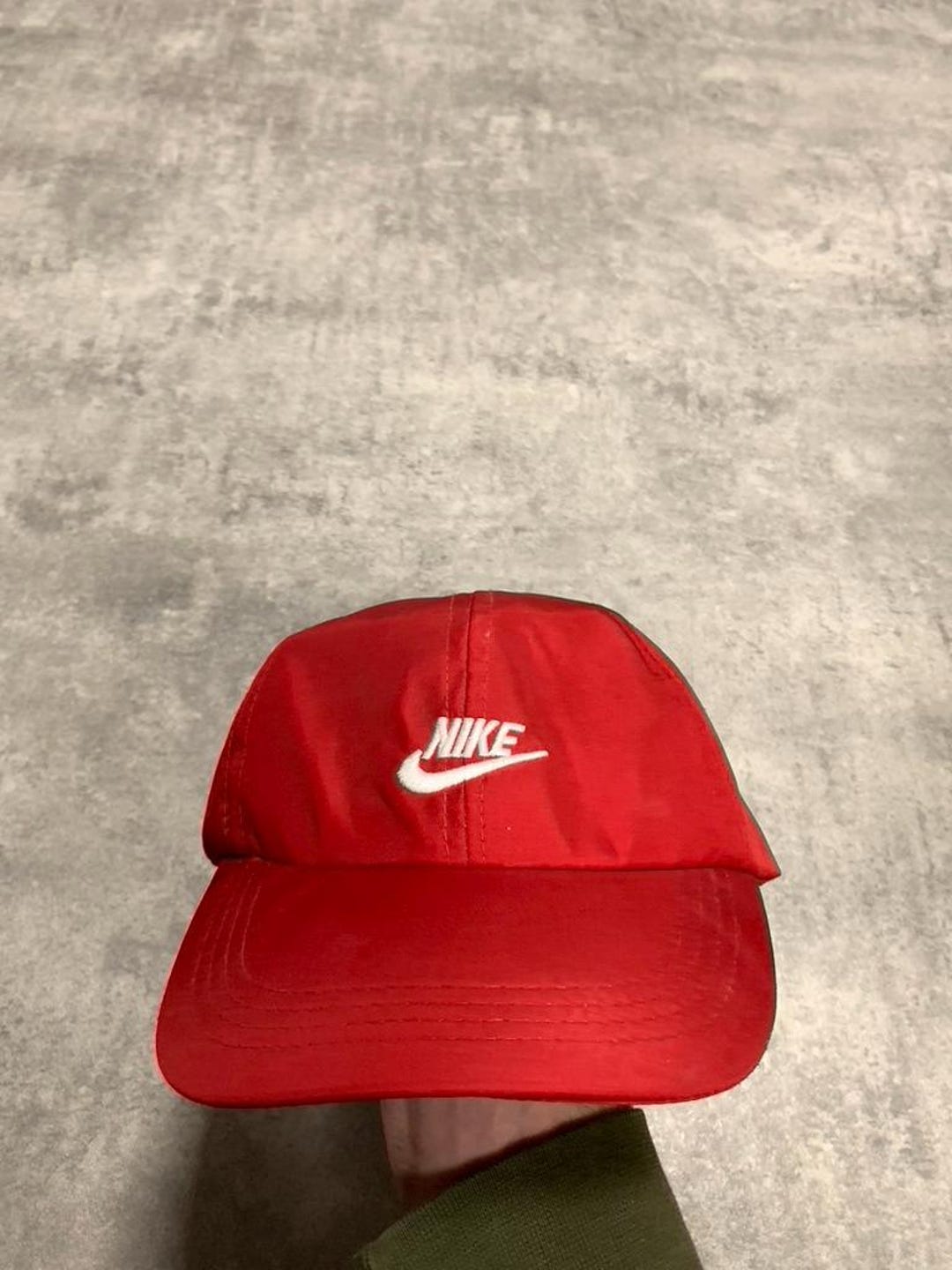 Nike Basic Center Logo Red Cap Unisex - Etsy