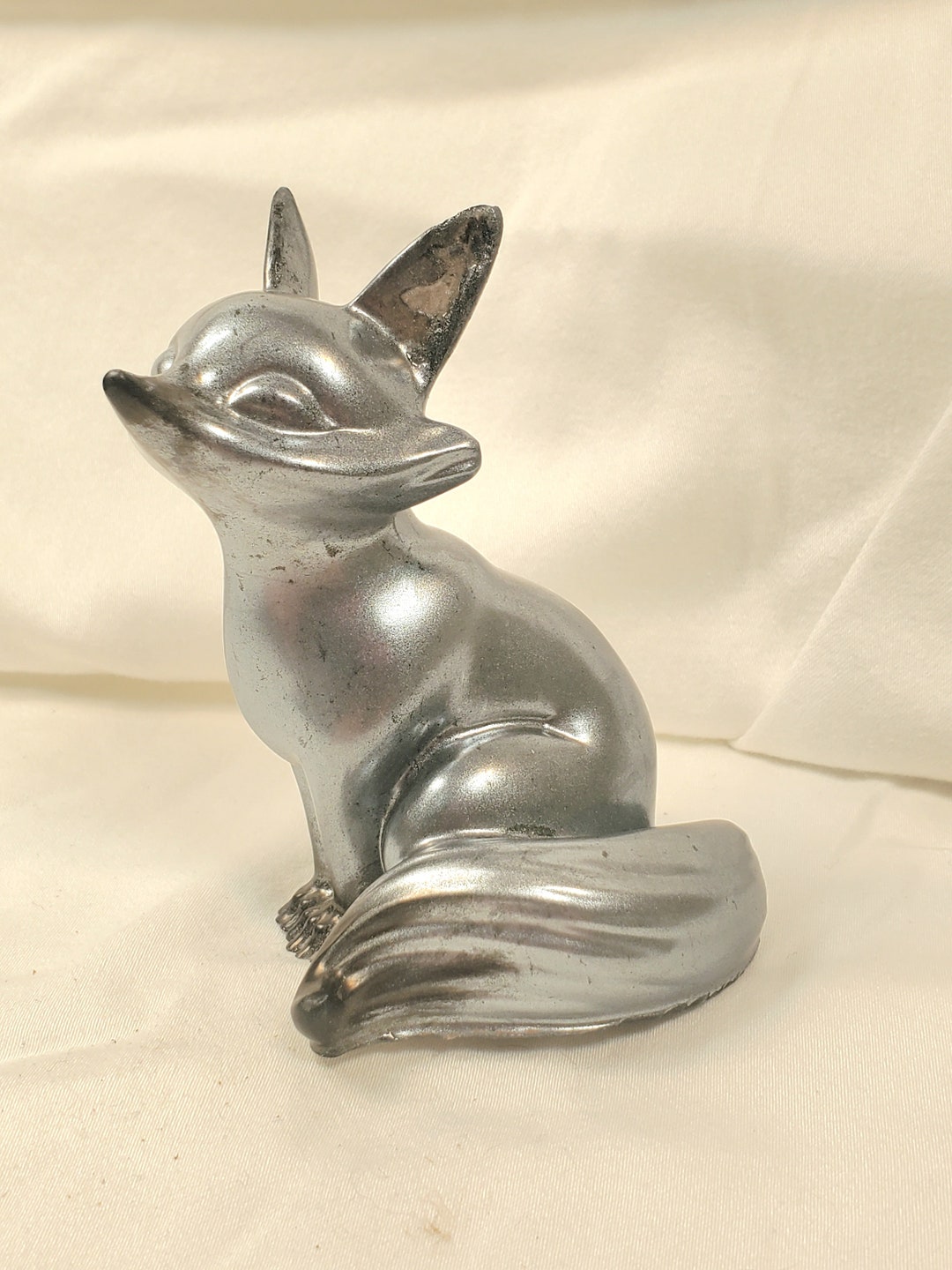 Resin Art Sitting Fox Figurine - Etsy