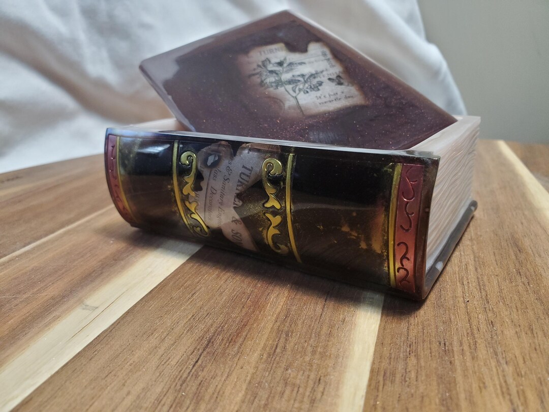 Resin Art Book Trinket Box - Etsy