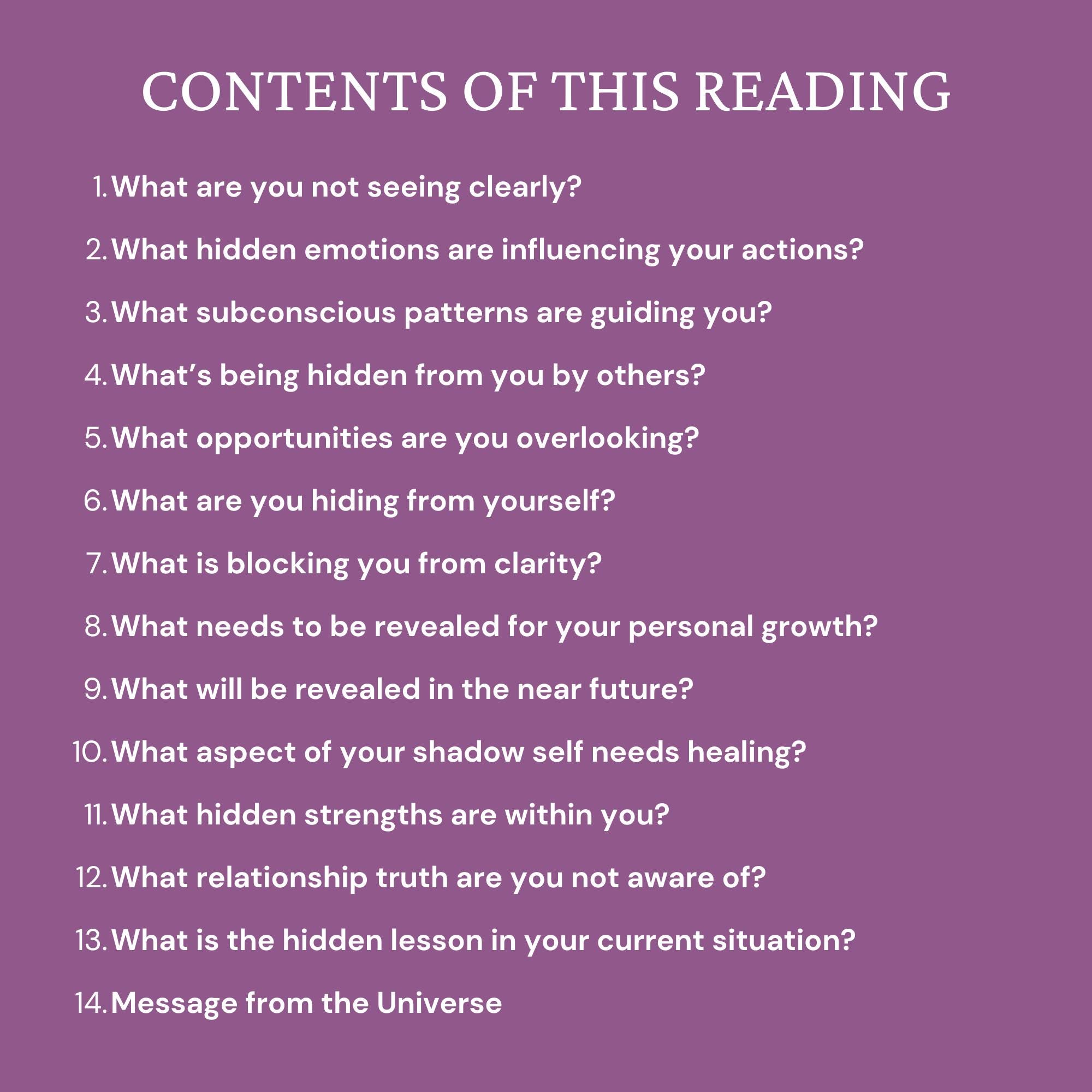 Hidden Truth, Self Discovery, Hidden Talent, Fortunetelling, Accurate ...