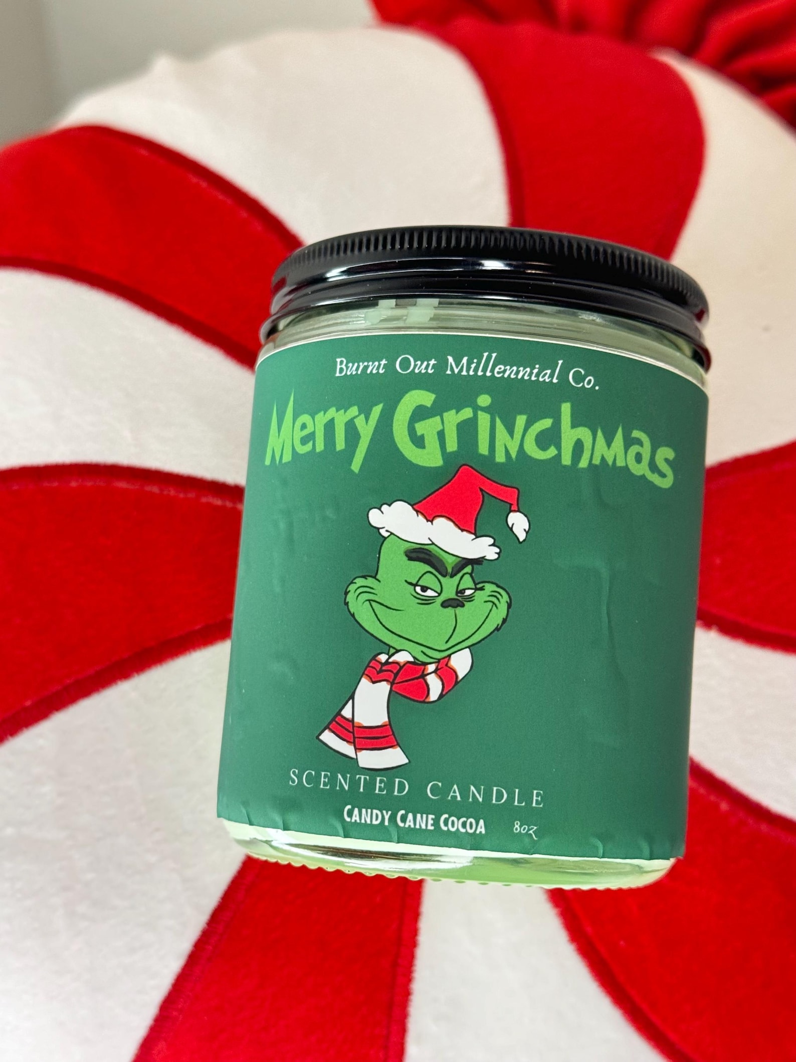 Grinch Inspired Candle - Etsy