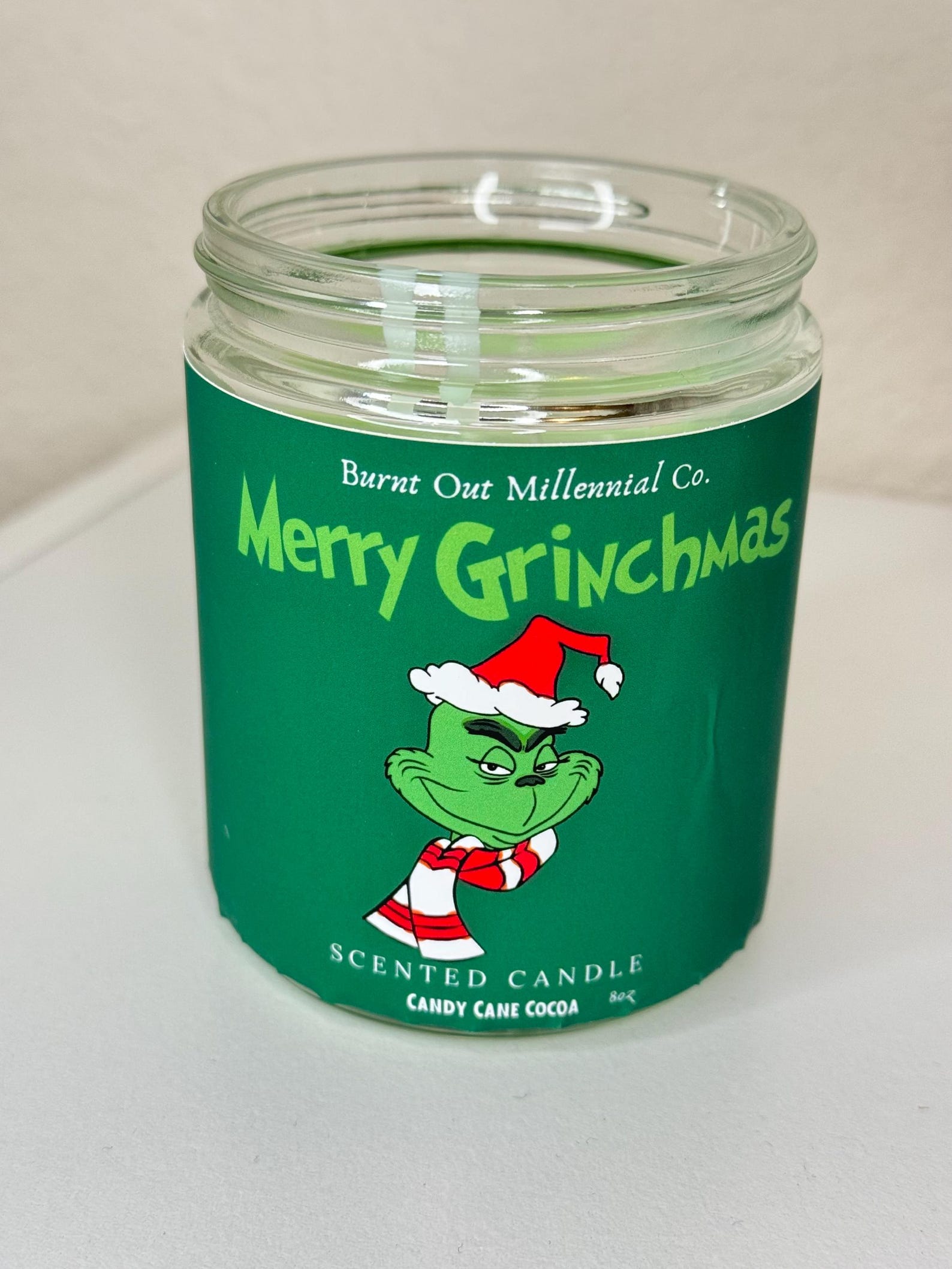 Grinch Inspired Candle - Etsy