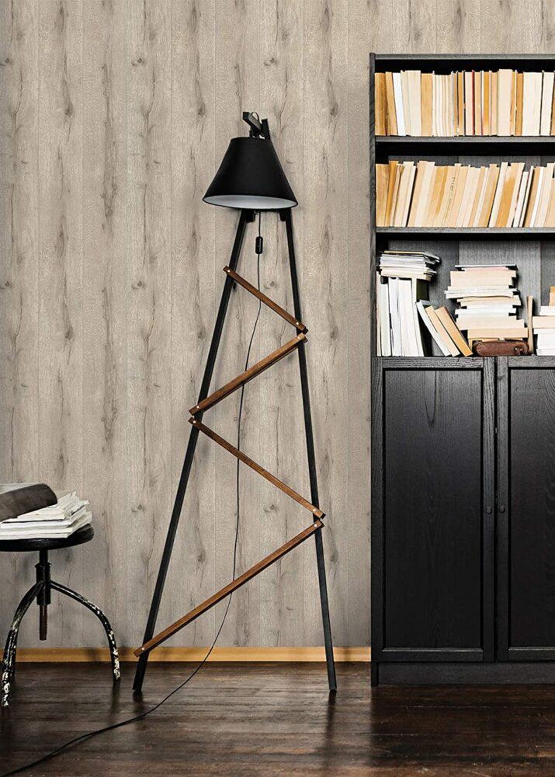 Light Oak Wood Wallpaper: Rustic Peel and Stick Wall Mural - Etsy