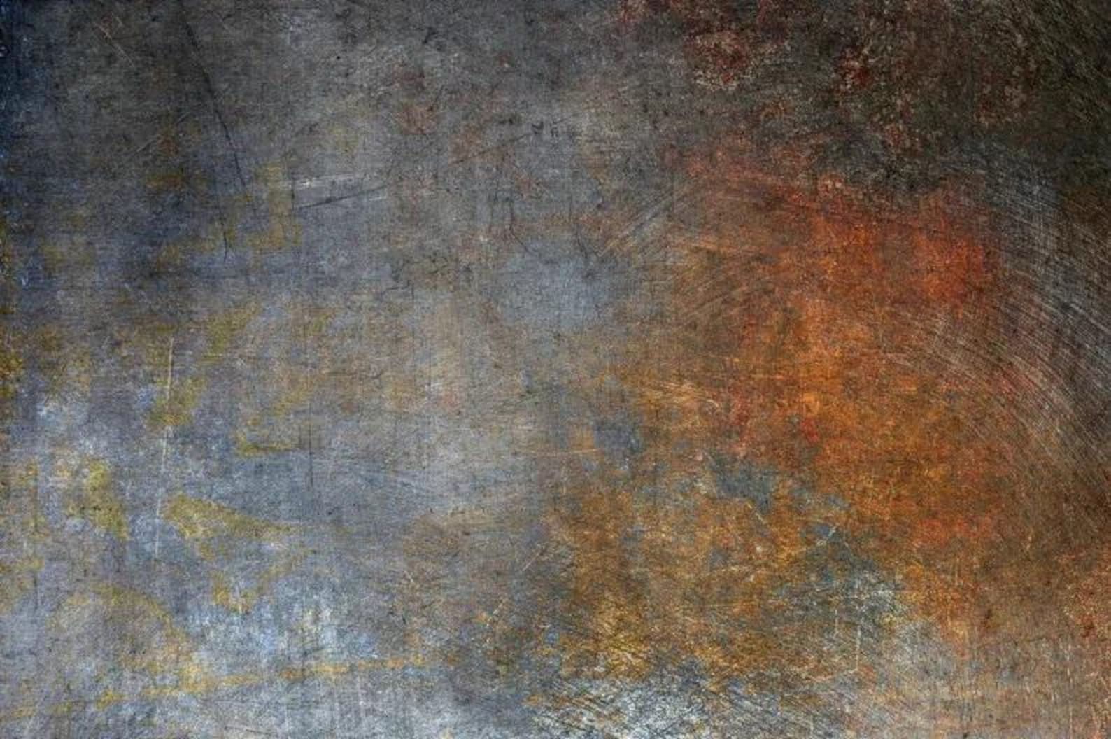 Old Rusty Metal Look Wallpaper Peel and Stick - Dark Copper Stone Look ...