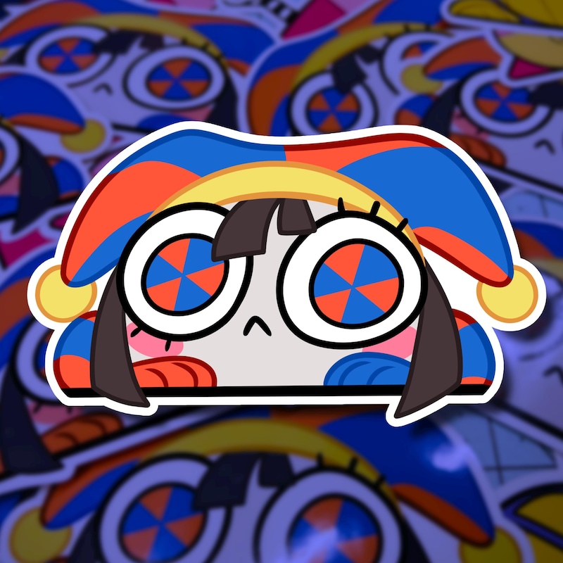 Pomni Vinyl Sticker - Etsy