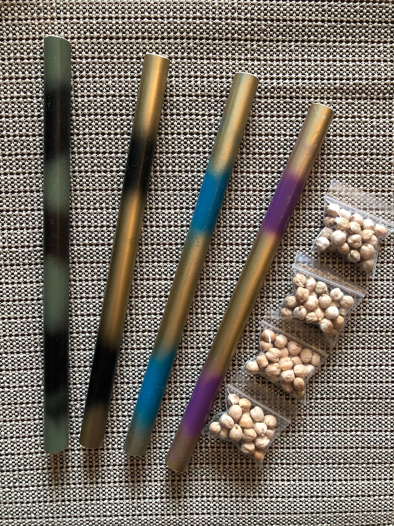 4 Pea Shooters and Peas - Etsy