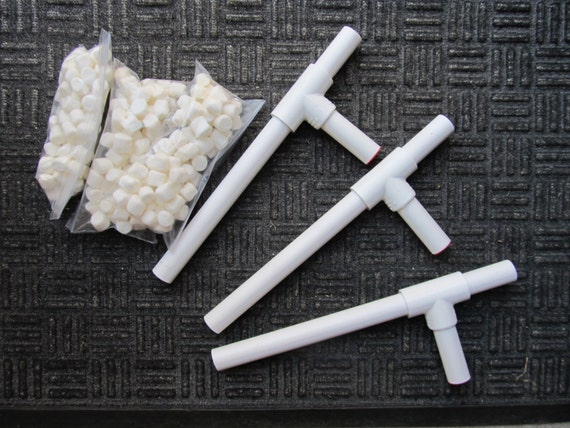3 Mini Marshmallow Shooters for Party Favors or Sleepovers - Etsy