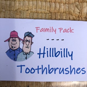 Hillbilly Toothbrushes Family Pack Gag Gift - Etsy