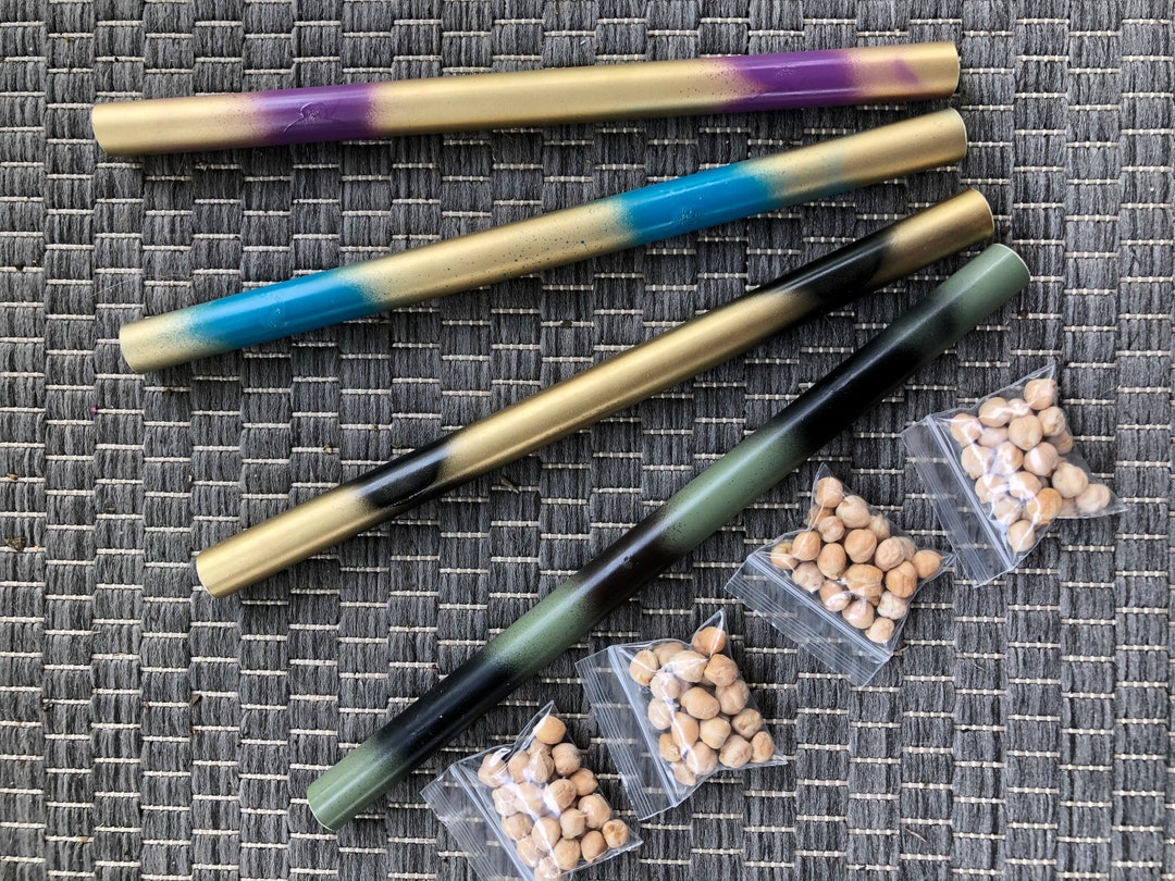 4 Pea Shooters and Peas - Etsy