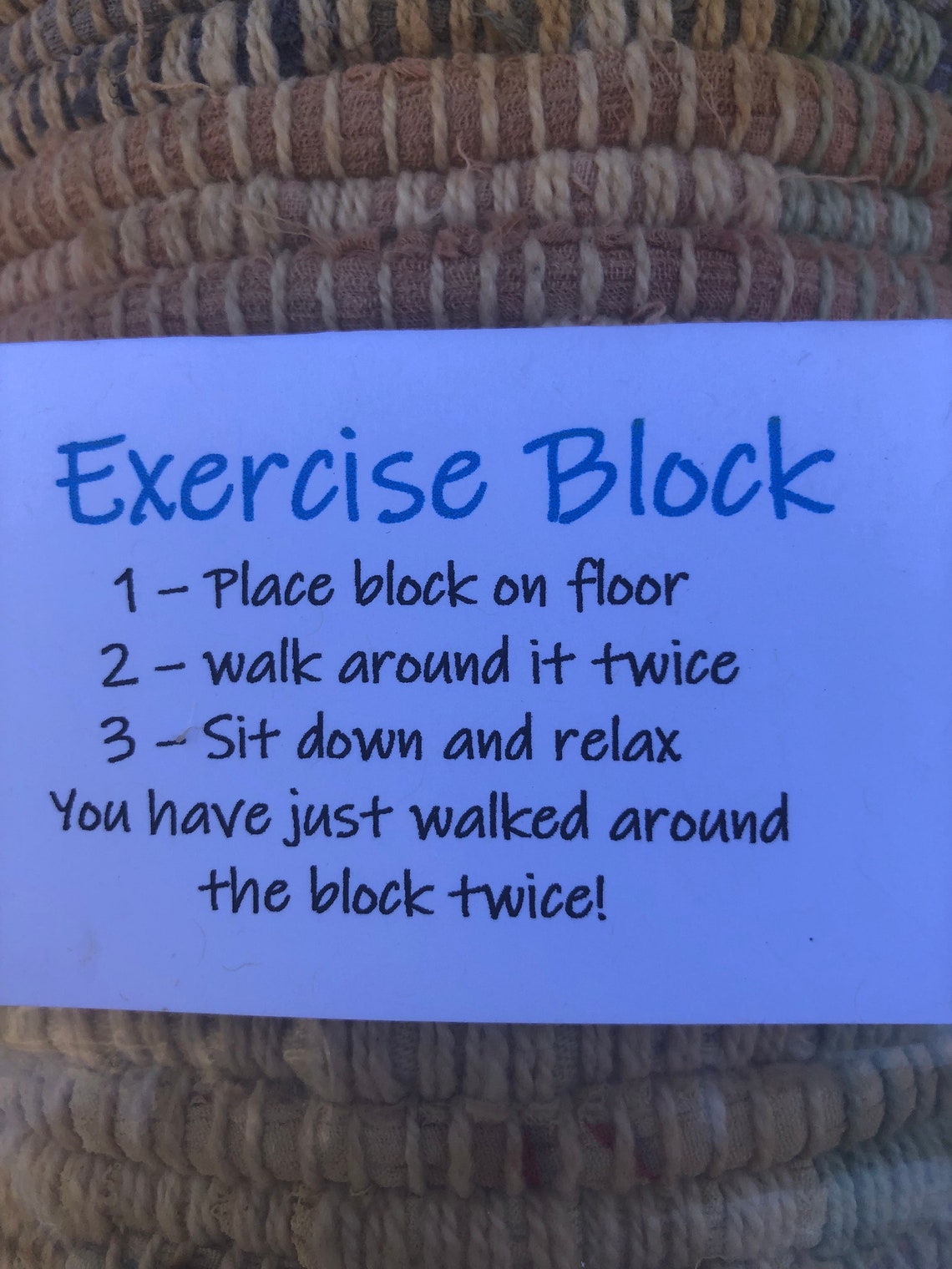 Exercise Block Gag Gift - Etsy